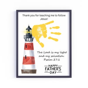 Father's Day Bible Craft, Father's Day Handprint Art, Printable Sunday ...
