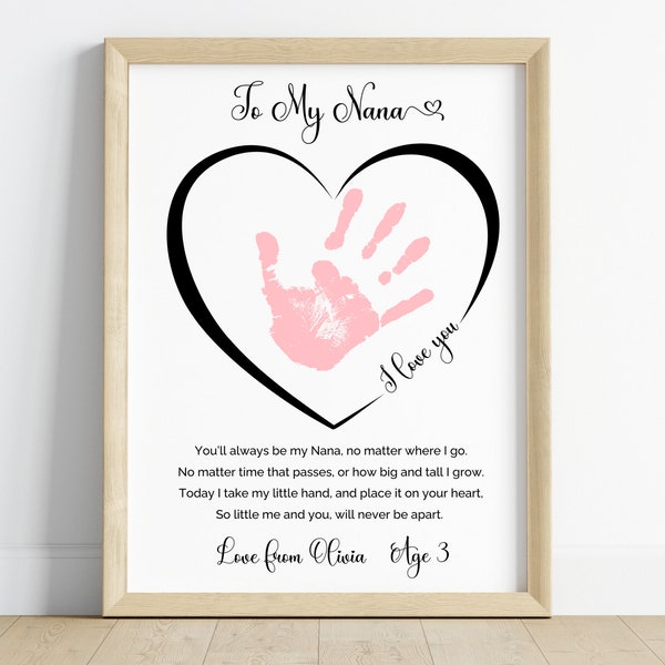 Grandma Handprint Craft - Etsy