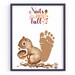 Fall Craft for Kids, Printable Handprint Footprint Art, Nuts About Fall ...