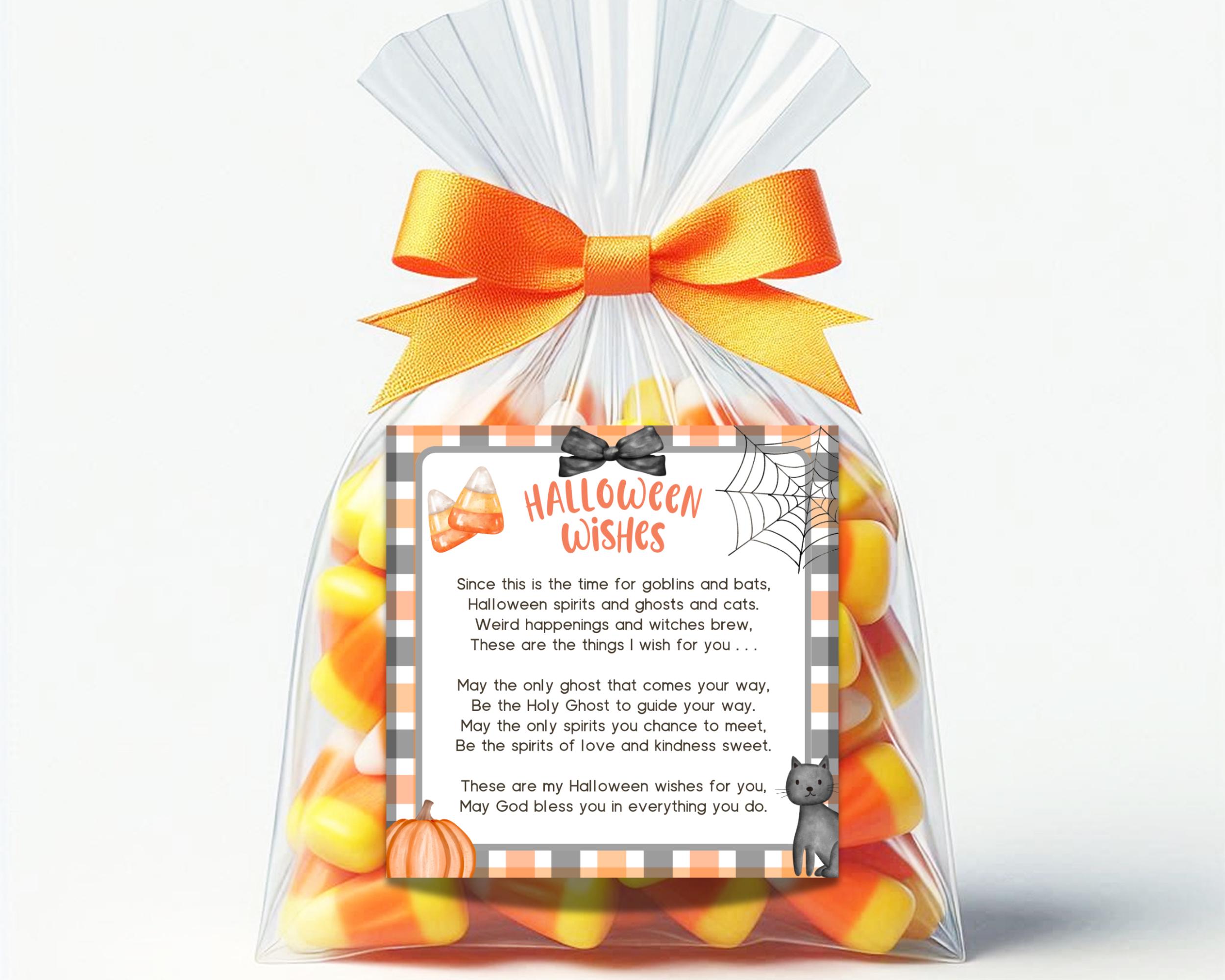 Christian Halloween Treat Tag, Christian Halloween Poem, Halloween ...