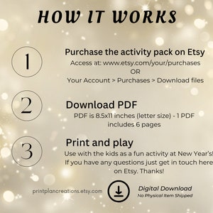 Printable New Year's Activity Placemat, New Year's Coloring Pages, Kids ...