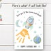 Printable Father's Day Rocket Handprint Art Craft, Toddler Baby ...