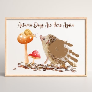 Fall Handprint Art Bundle, Fall Handprint Craft, Printable, Autumn ...