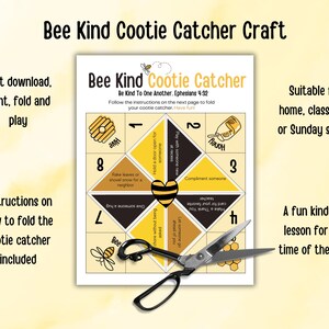 Kindness Sunday School Craft, Bee Kind Activity, Random Acts of ...