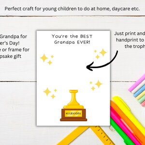 Grandpa Handprint Art, Grandpa Printable, Grandpa Father's Day Gift ...