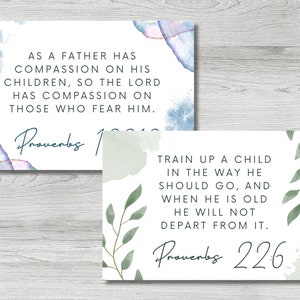 Father's Day Bible Verses, Printable Father's Day Scripture Cards for ...