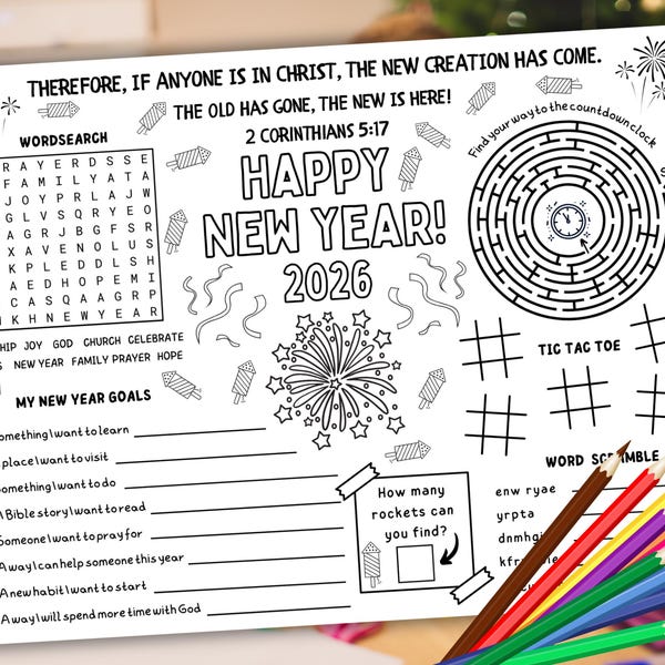 Kids Church New Years - Etsy UK