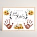 Thanksgiving Handprint Art, Printable Christian Craft, in All Things ...