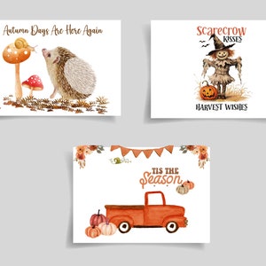 Fall Handprint Art Bundle, Fall Handprint Craft, Printable, Autumn ...