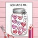 God Says I Am Candy Jar Coloring Craft Printable, Kids Identity in ...