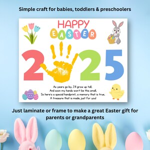 Easter Handprint Art, Kids Toddlers Preschool Handprint Craft ...