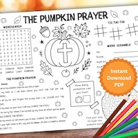 Pumpkin Prayer Printable & Pumpkin Gospel Plan of Salvation, Kids ...