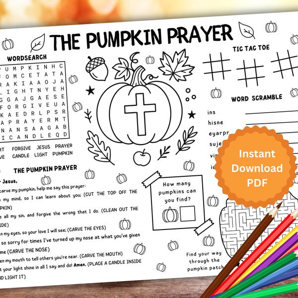 Pumpkin Placemat - Etsy