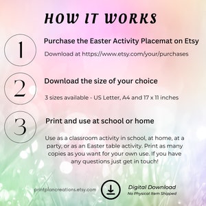 Printable Easter Story Activity Placemat, Easter Coloring Page for Kids ...