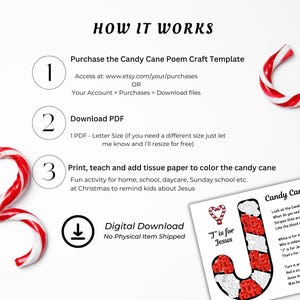 Candy Cane Tissue Paper Art, Christmas Torn Paper Craft for Kids ...