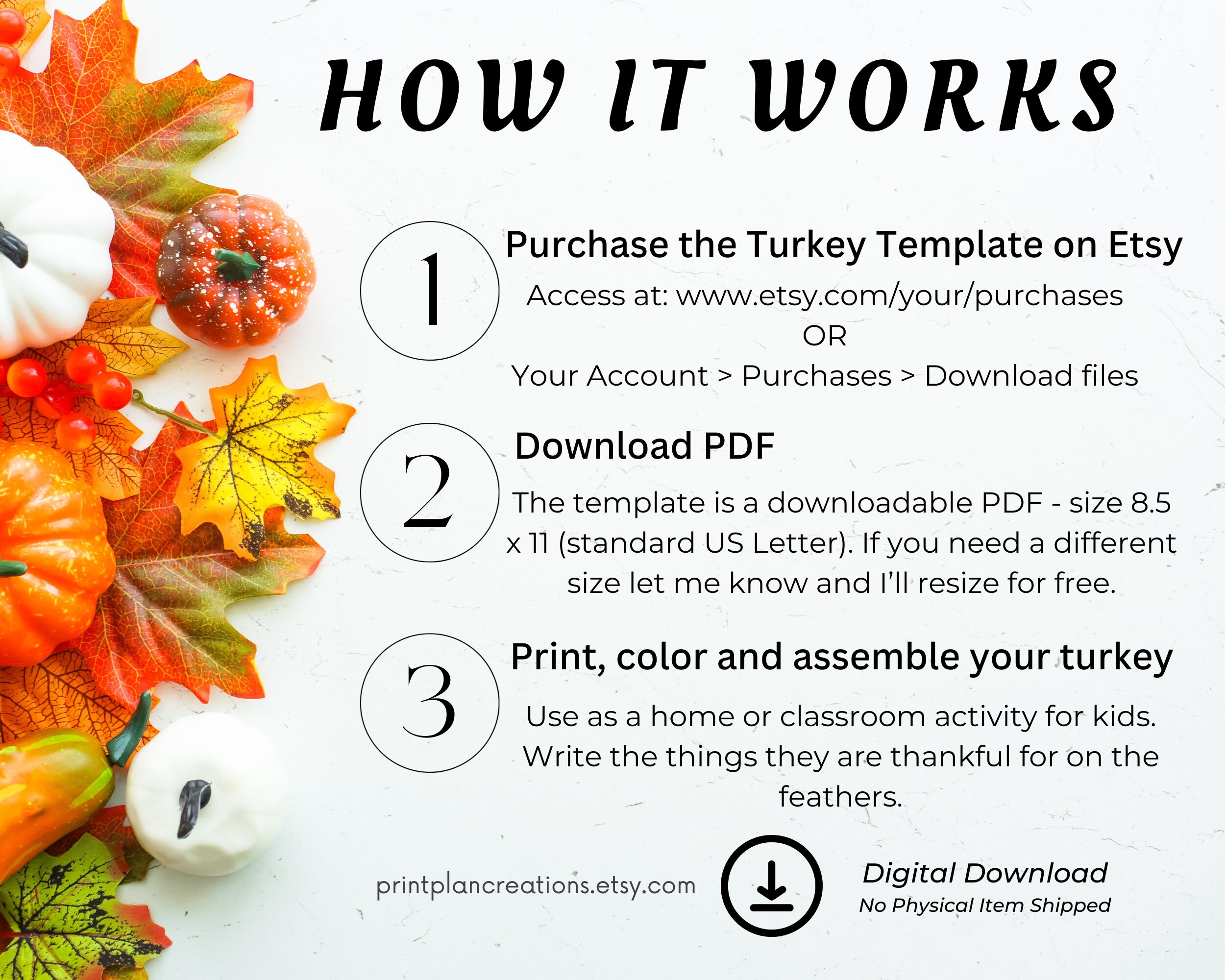 Build A Turkey Craft for Kids, Thankful Turkey, Printable Thanksgiving ...