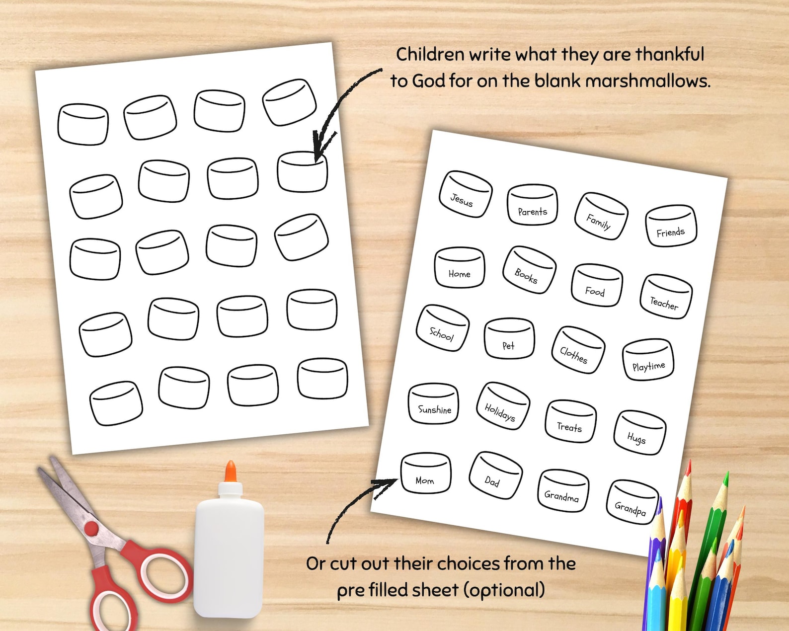 Gratitude Mug Bible Craft Printable, Thanksgiving Craft for Kids ...