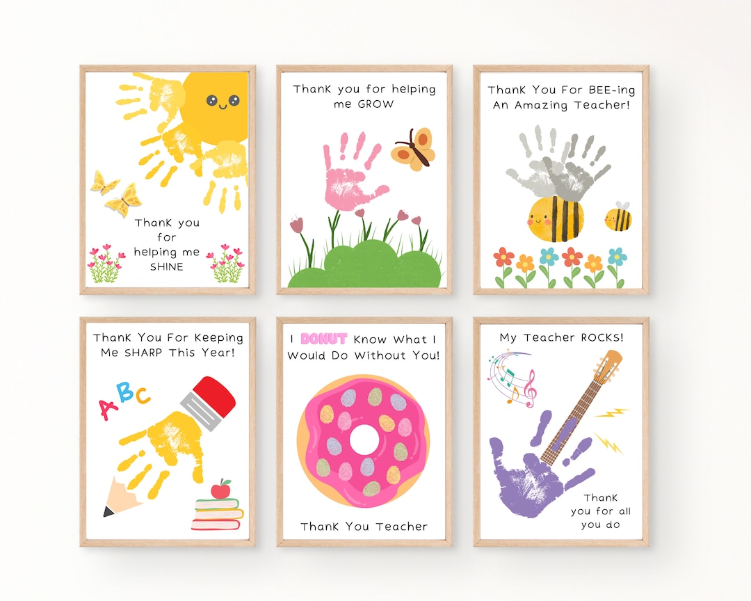 Teacher Appreciation Handprint Art, Handprint Craft, Printable Teacher ...