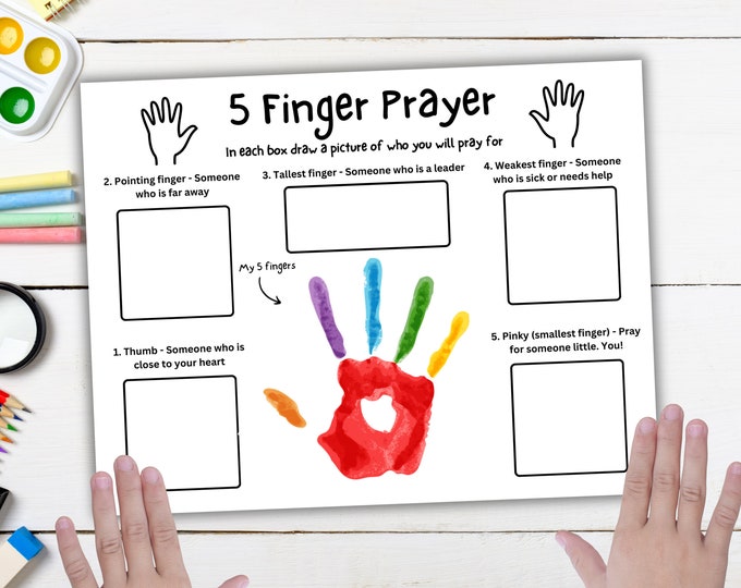 5 Finger Prayer - Etsy