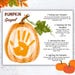 Fall Craft for Kids, Printable Handprint Footprint Art, Nuts About Fall ...
