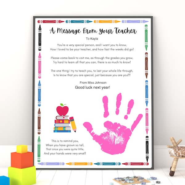 End of Year Letter to Students Preschool - Etsy