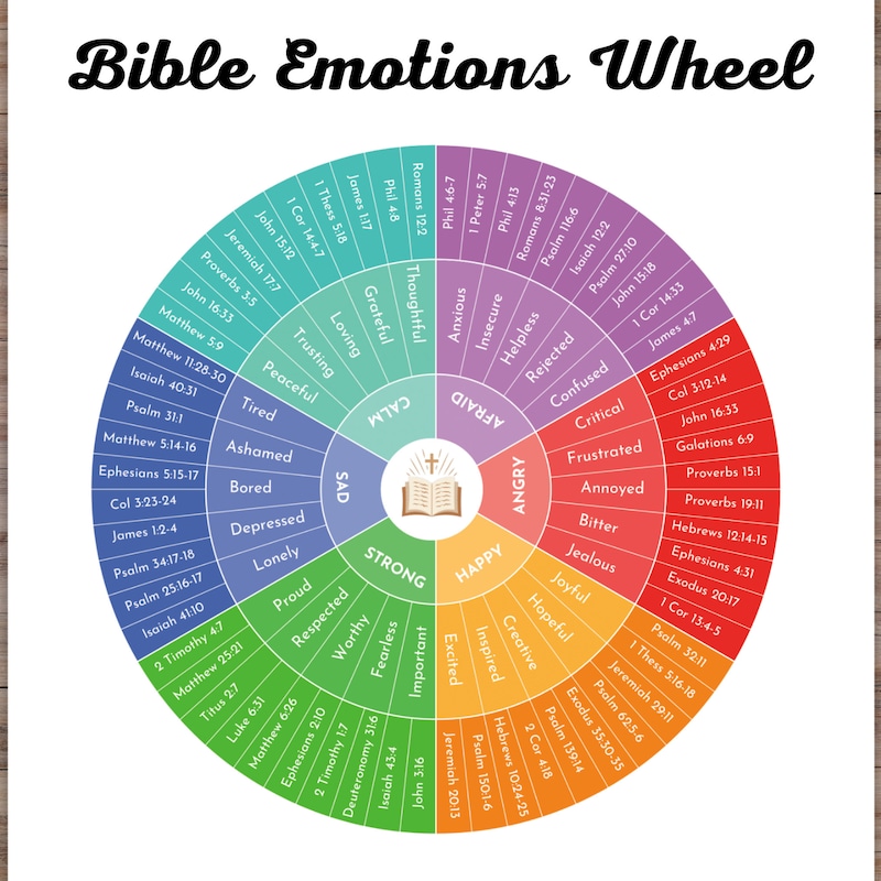 Emotional Chart Wheel - Etsy