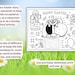 Printable Easter Story Activity Placemat, Easter Coloring Page for Kids ...