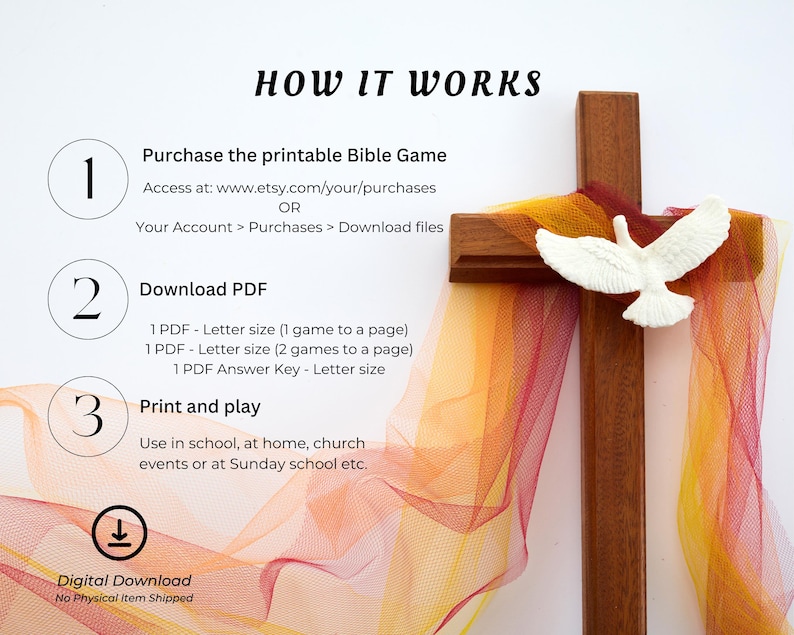Pentecost Trivia Quiz, Printable Pentecost Game, Bible Activity for ...