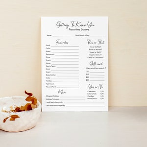 Employee Favorite Things Survey, Coworker Questions Printable, All ...