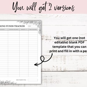 Sinking Fund Tracker Printable, Sinking Funds Template, Planner ...