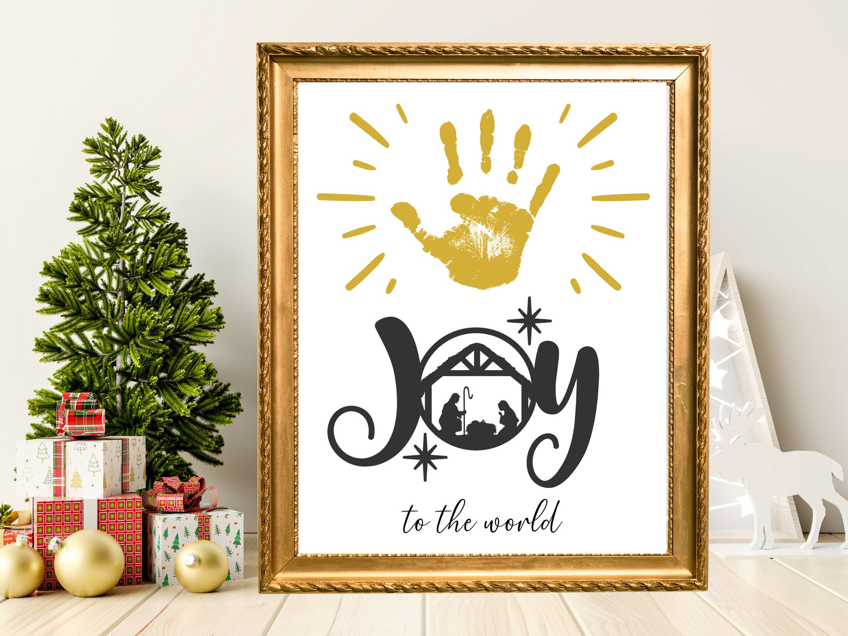 Christian Christmas Handprint Art Bundle, Nativity Handprint Craft ...