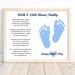 Walk A Little Slower Daddy Poem, Father's Day Footprint Craft Printable ...