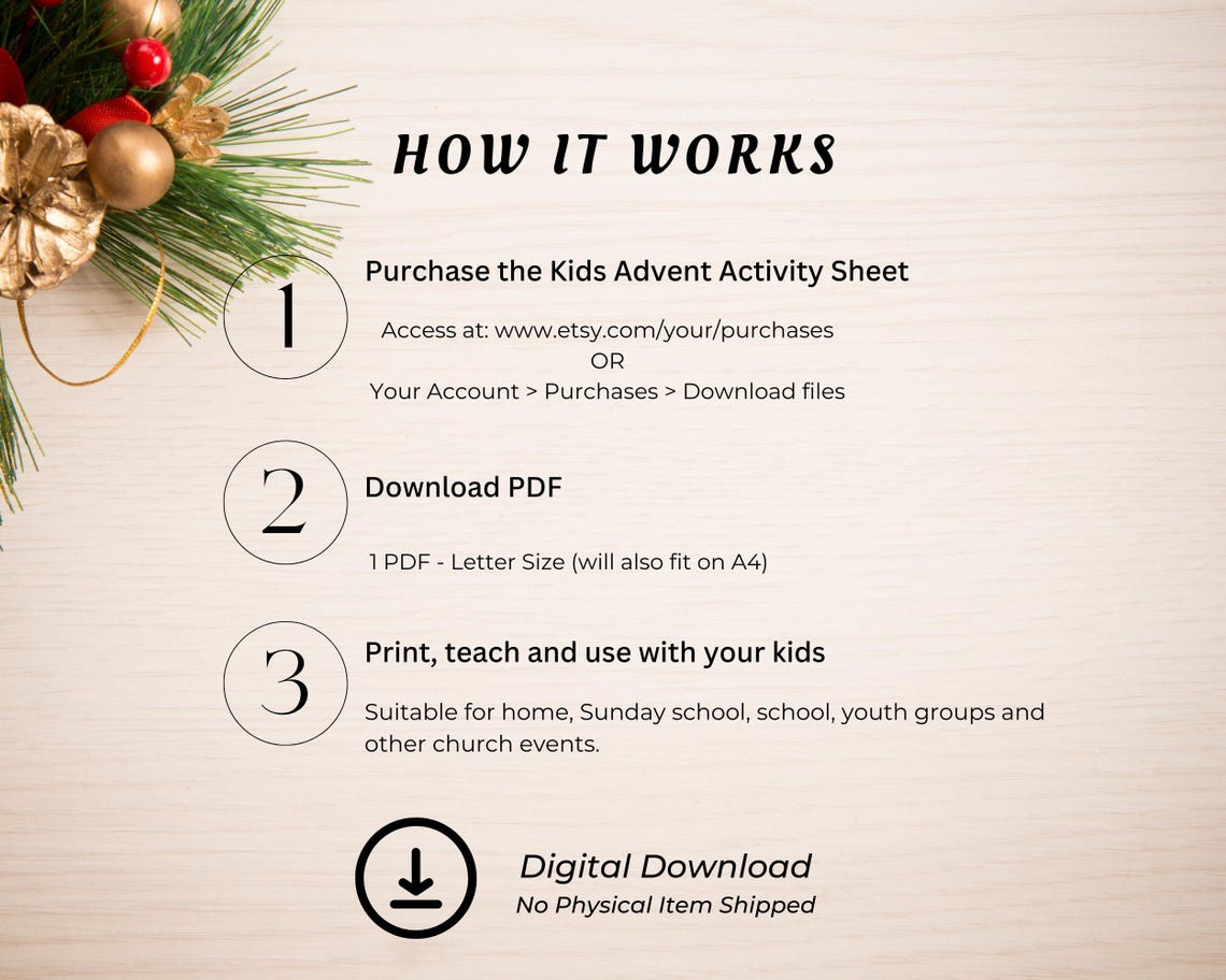 Advent Activity Placemat, Coloring Page Activity for Kids, Christian ...