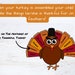 Build A Turkey Craft for Kids, Thankful Turkey, Printable Thanksgiving ...