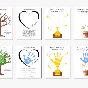 Grandpa Handprint Art, Grandpa Printable, Grandpa Father's Day Gift ...