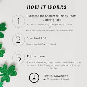 St. Patrick's Day Holy Trinity Coloring Page, Printable Shamrock ...