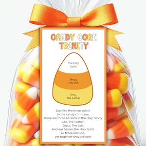 Candy Corn Trinity Tag, Religious Candy Corn Tag, Treat Bag Tag ...