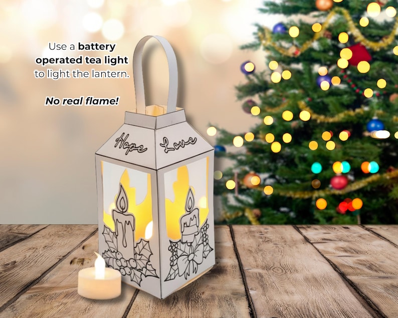 Advent Paper Lantern Craft, Advent Bible Craft, Christmas Decoration ...