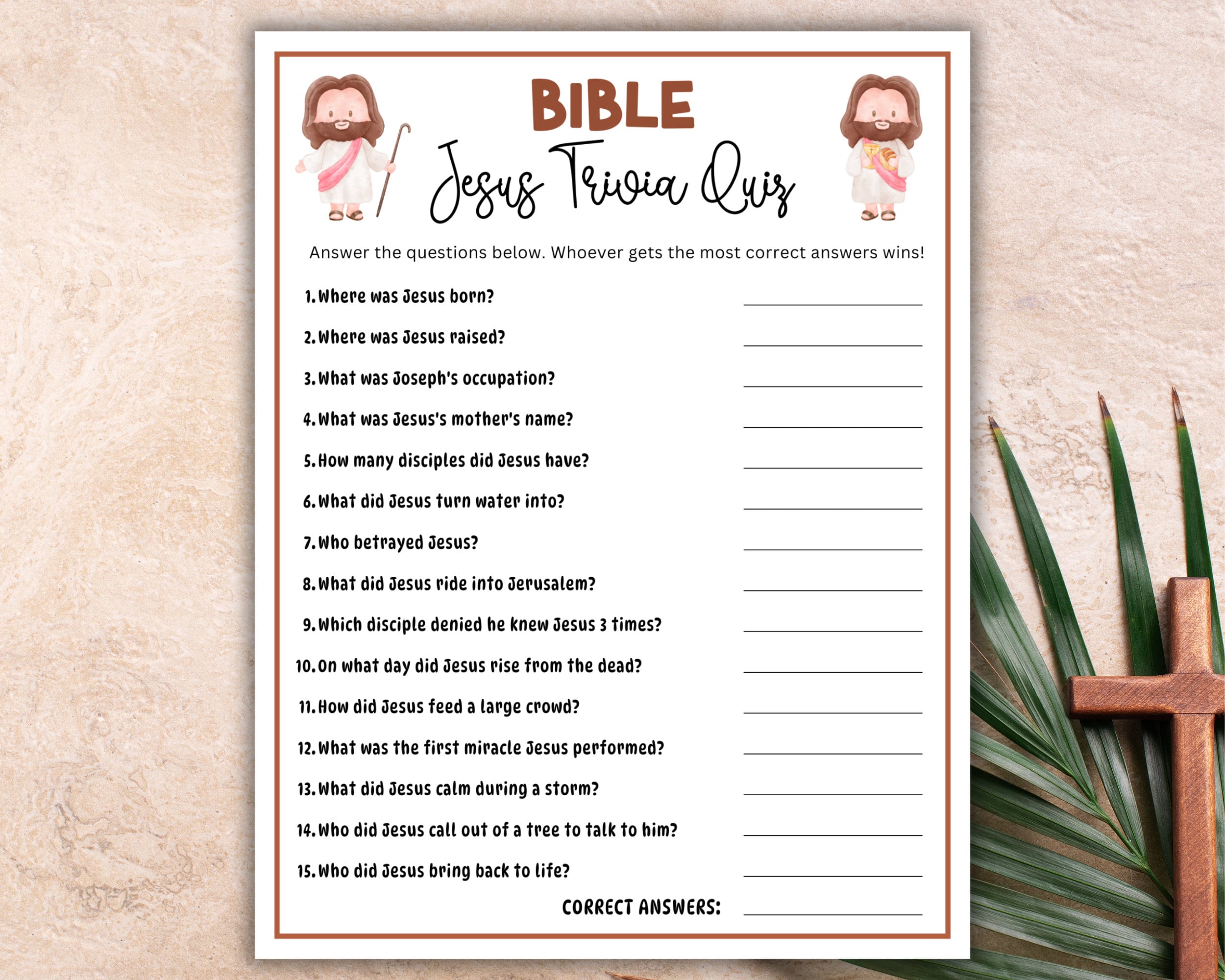 How Well Do You Know Jesus Trivia Quiz, Jesus Questions and Answers ...