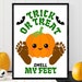 Halloween Footprint Art, Footprint Crafts, Handprint Art Printable ...