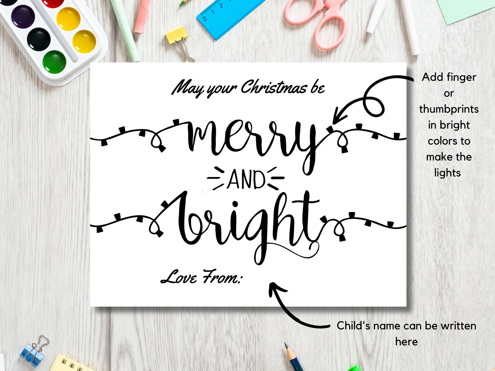 Fingerprint Christmas Lights, Christmas Handprint Art, Handprint Craft ...