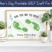 Father's Day Golf Handprint Footprint Art, Printable Craft, Father's ...