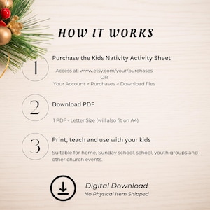 Nativity Activity Placemat Printable, Christmas Coloring Page for Kids ...