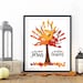 Fall for Jesus He Never Leaves Handprint Art, Printable Fall Craft ...