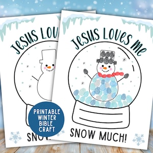 Snow Globe Bible Craft - Etsy