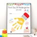 Editable First Day of Pre-k Handprint Art, First Day of School ...