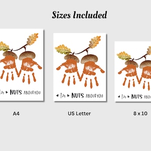 Fall Handprint Art Bundle, Fall Handprint Craft, Printable, Autumn ...