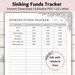 Sinking Fund Tracker Printable, Sinking Funds Template, Planner ...