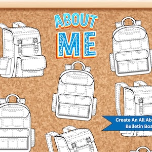 All About Me Backpack Printable, First Day of School Activity, Back to ...