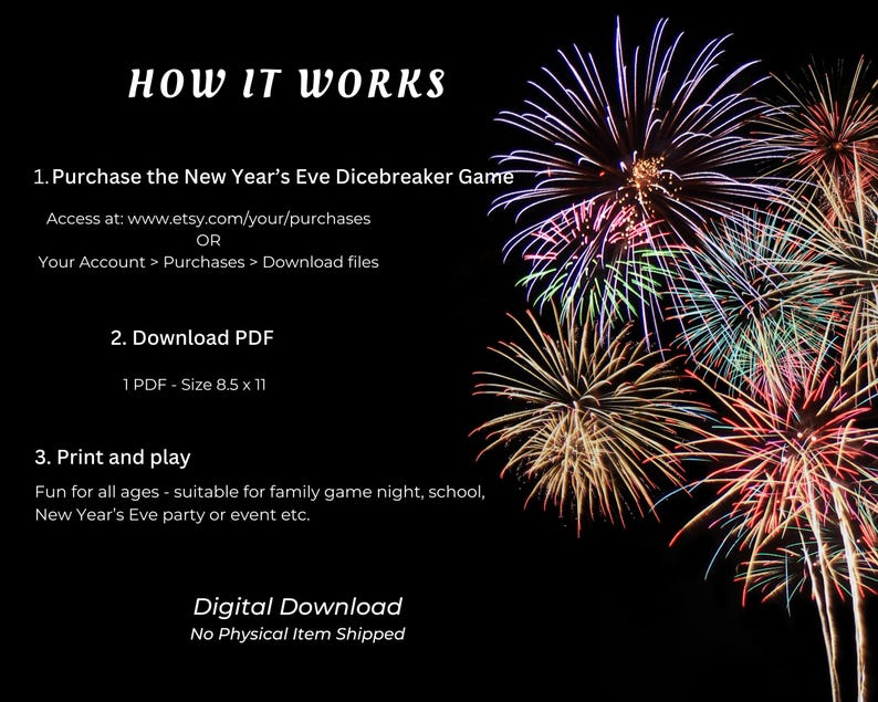 New Year's Eve Icebreaker Questions, Get to Know You Dicebreaker, New ...